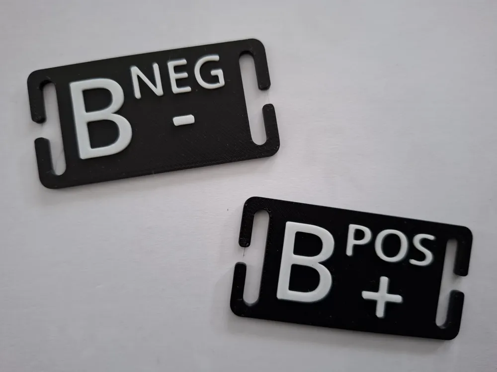 Airsoft - blood type soft tag by SlyCooper-Master MakerWorld: Download Free 3D Models