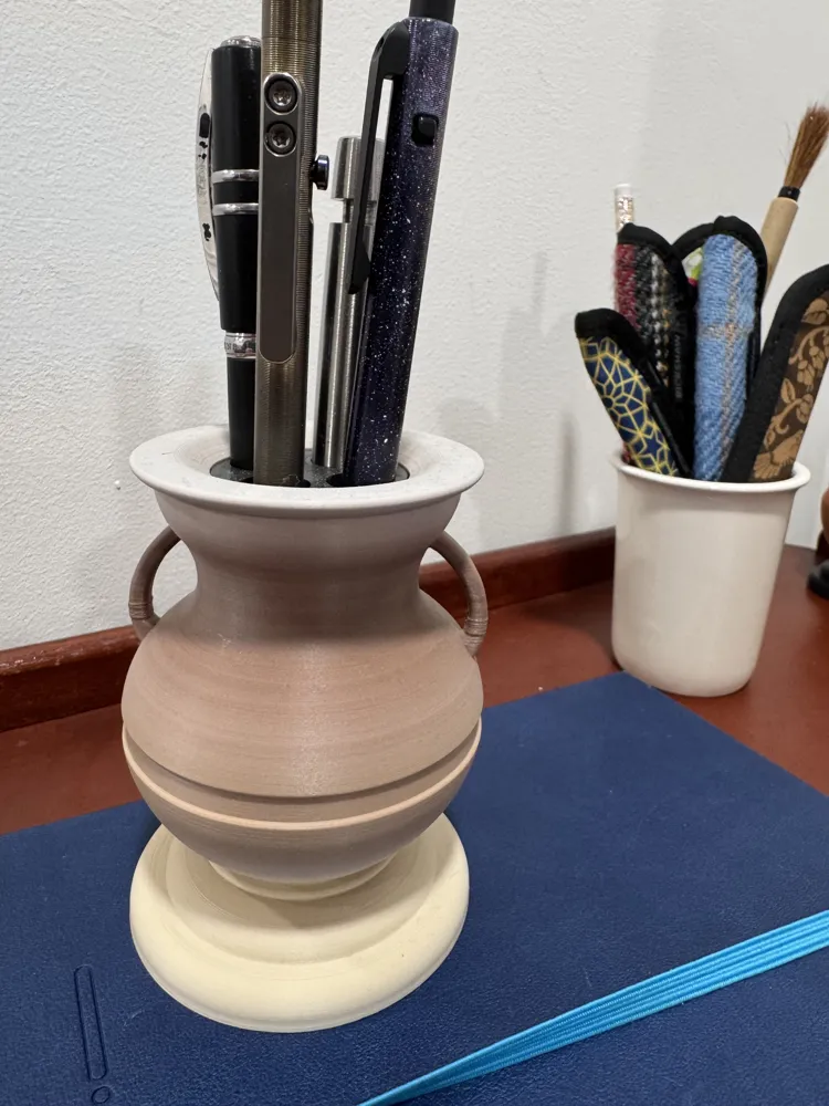 "Ode to a Grecian Urn" — Amphora Pen Holder - Free 3D Print Model ...
