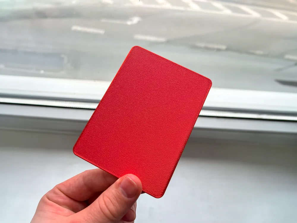 Red and yellow card (Official FIFA Dimensions) - Free 3D Print Model ...