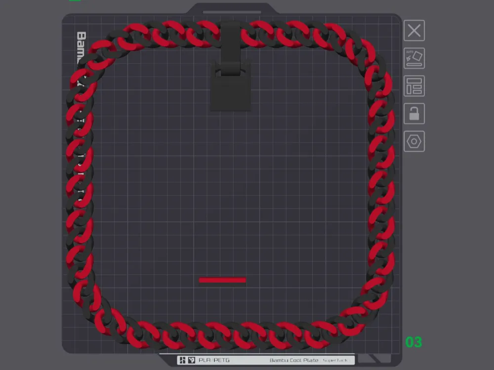 Blank Cuban Hype Chain - Make your own - Free 3D Print Model - MakerWorld