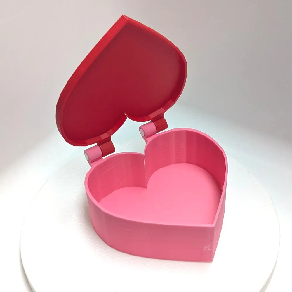 Caixa em Formato de Coração - Modelo gratuito para impressão 3D ...