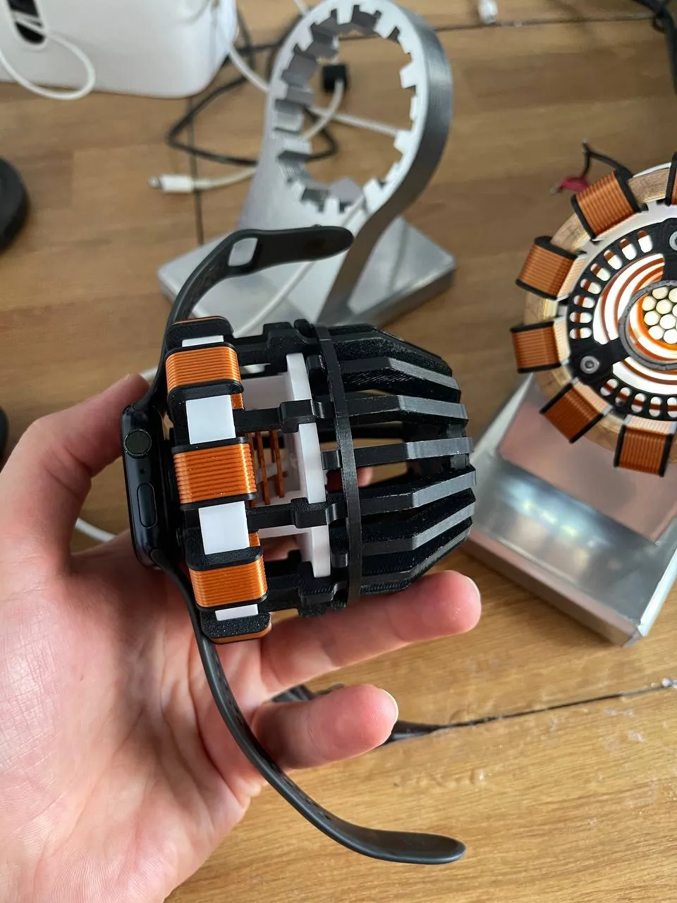 Apple Watch Charging Stand - Arc Reactor V1 - Free 3D Print Model ...