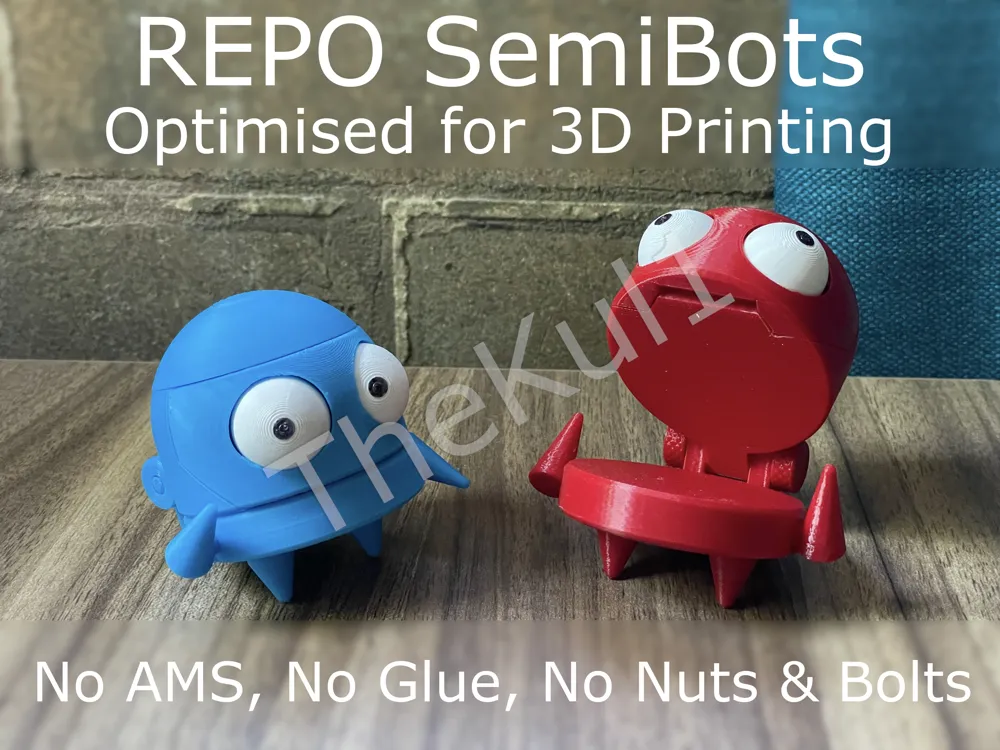 REPO SemiBot Poseable and Customisable - Free 3D Print Model - MakerWorld