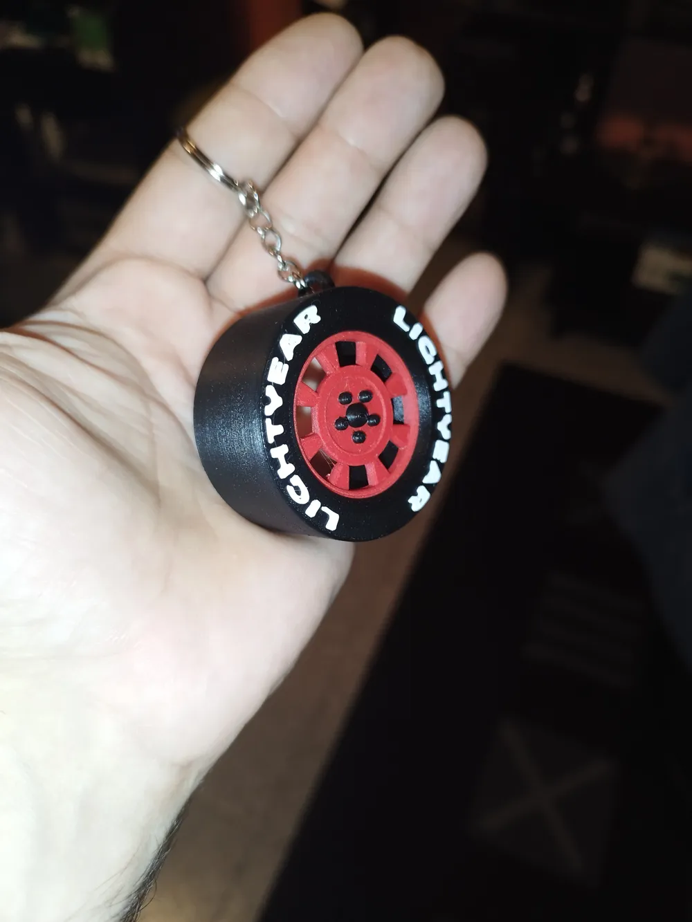 llavero rueda de coche coches, saetta mc.queen - Modelo de impresión 3D ...