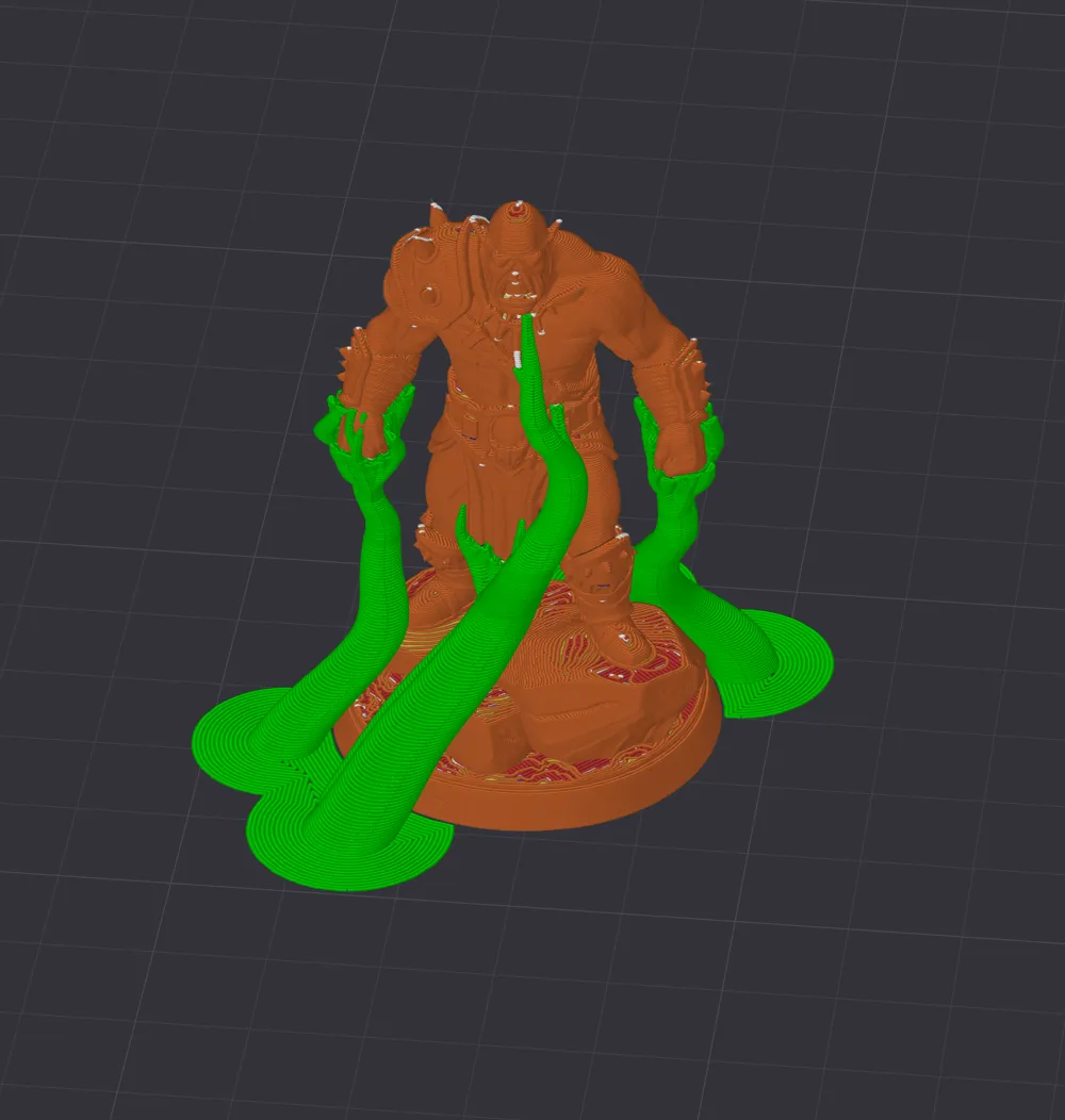 Ork Warrior Figurine - Free 3D Print Model - MakerWorld