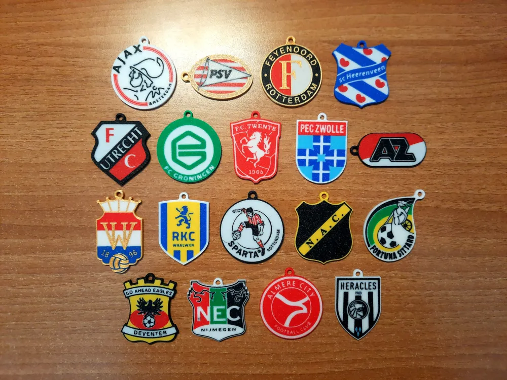 Équipes d'Eredivisie 2024/25 - Porte-clés par Luke-Leek-98 MakerWorld ...