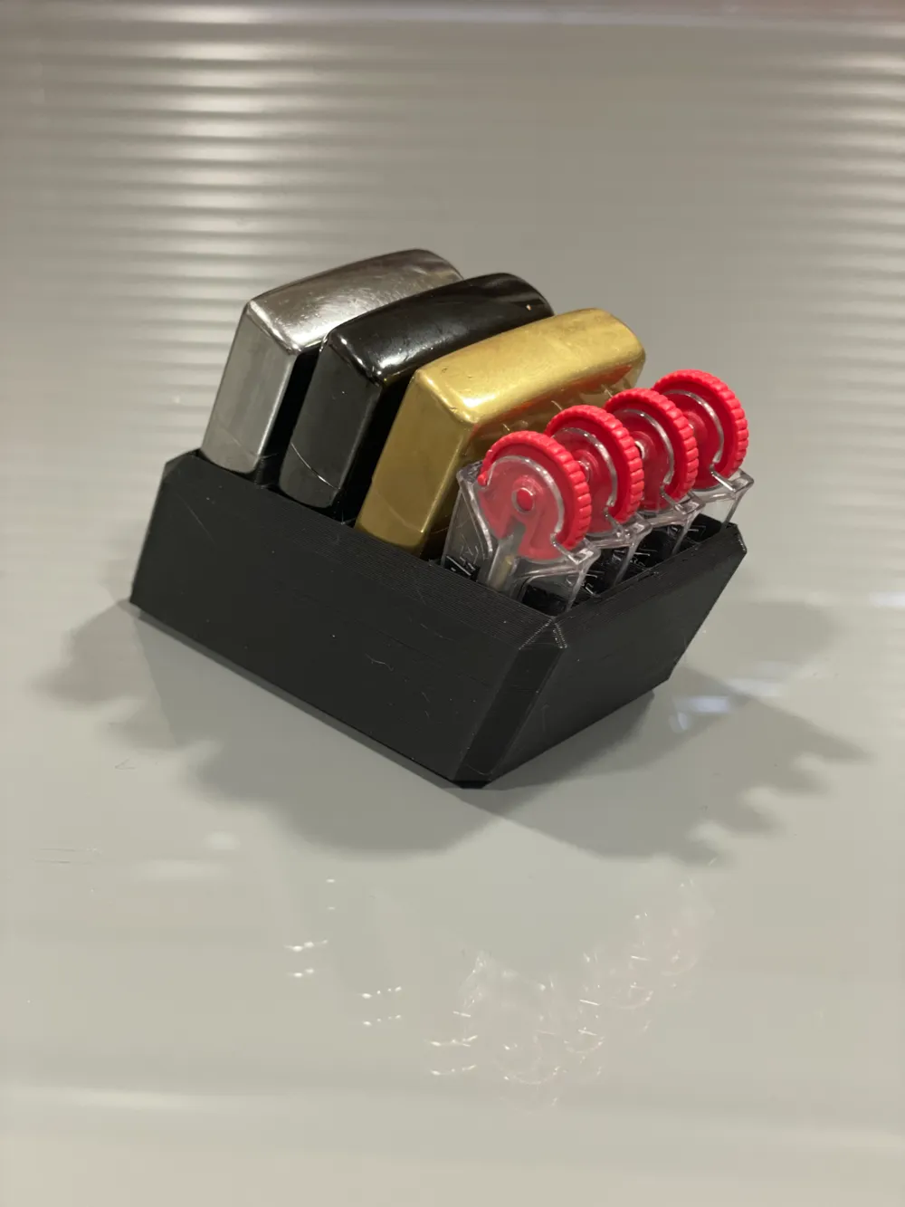 Cyber Zippo holder with flints by sipura - MakerWorld