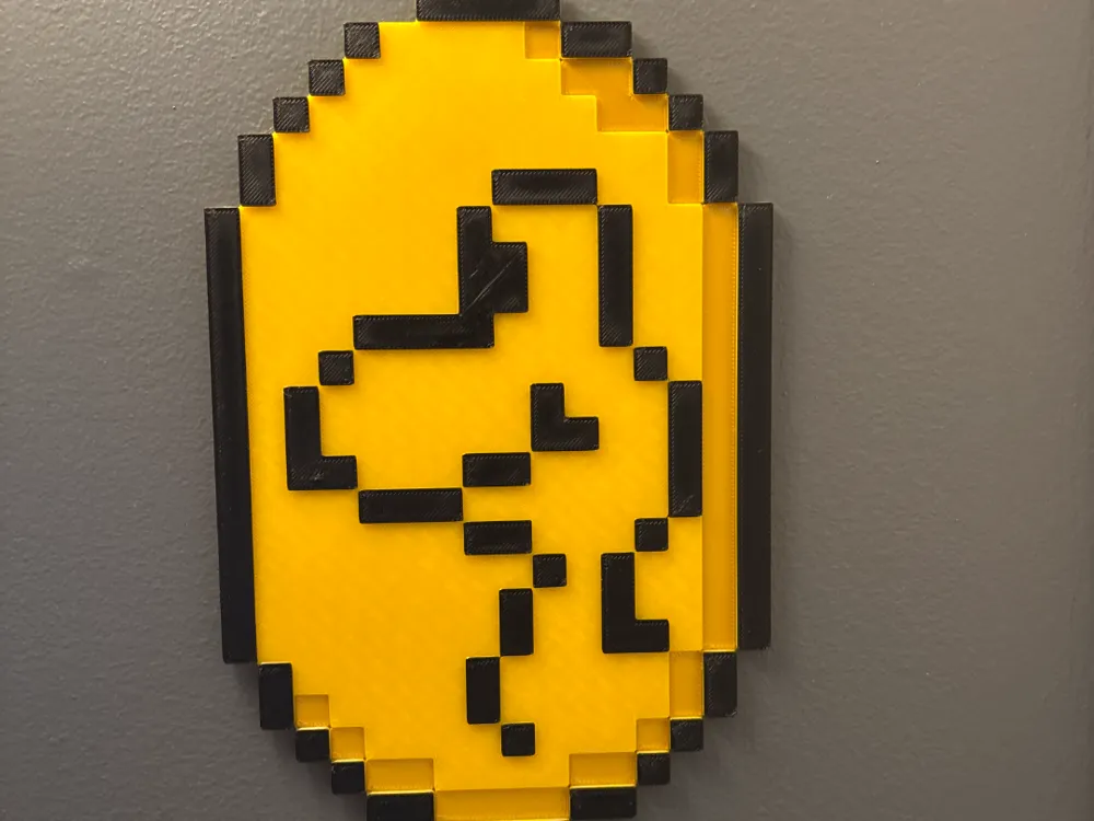 8bit Yoshi Coin Wall Art by birdhouse8669 - MakerWorld