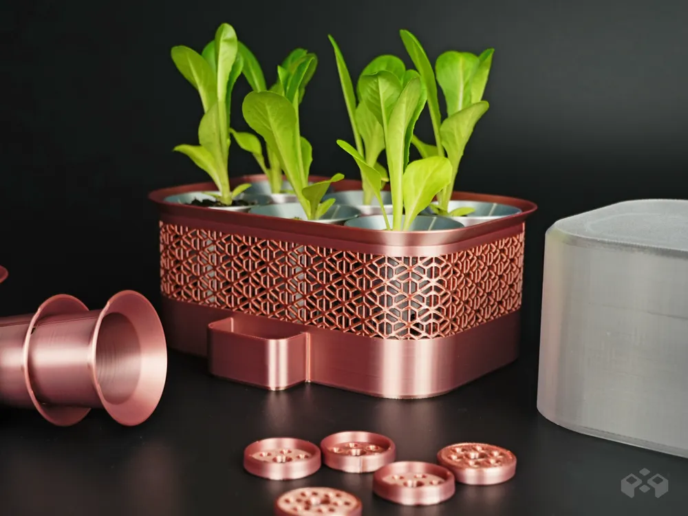 Self Watering Seed Starter with Modular Grow Kit by Meyui MakerWorld: Download Free 3D Models