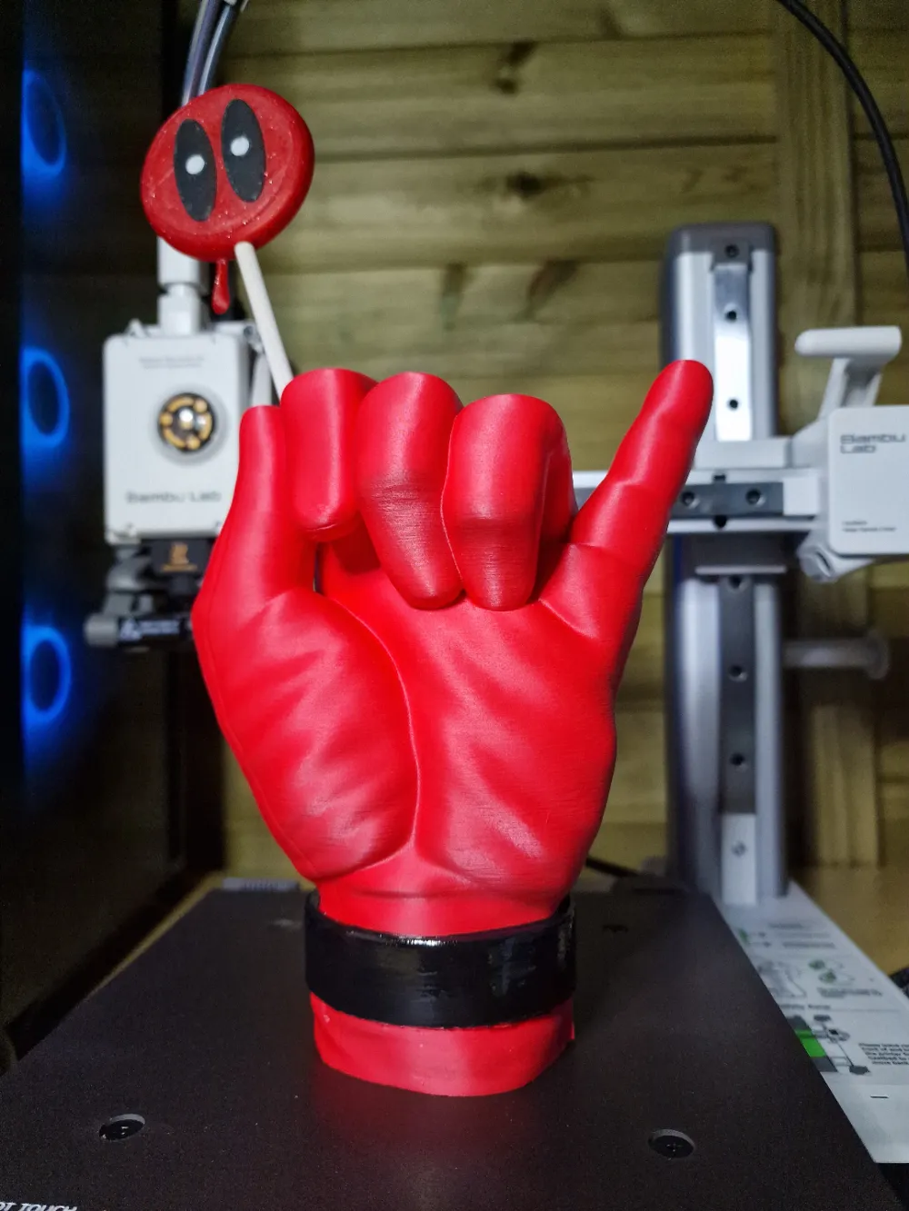 Deadpool Heroic Hand - Lollipop by 3DomSculpts - MakerWorld