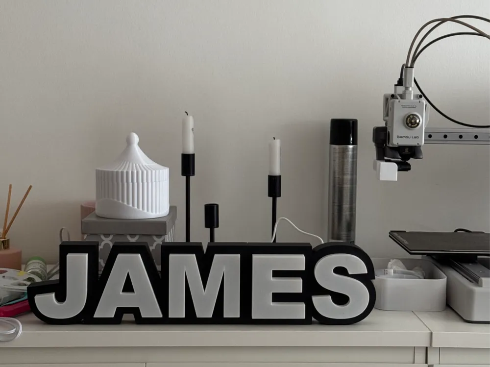 LED Lightbox James by kapoord1986 - MakerWorld