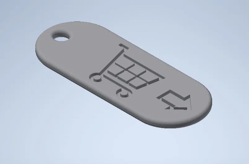 universal supermarket shopping cart key by 3demasge - MakerWorld