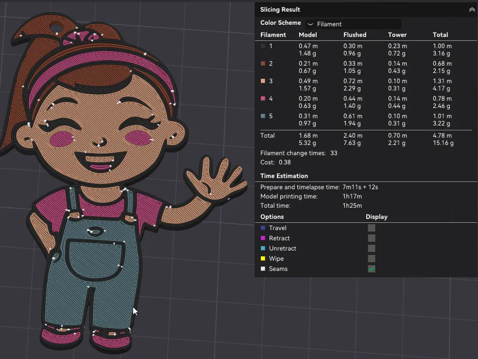 Mrs. Rachel Keychain - Free 3D Print Model - MakerWorld