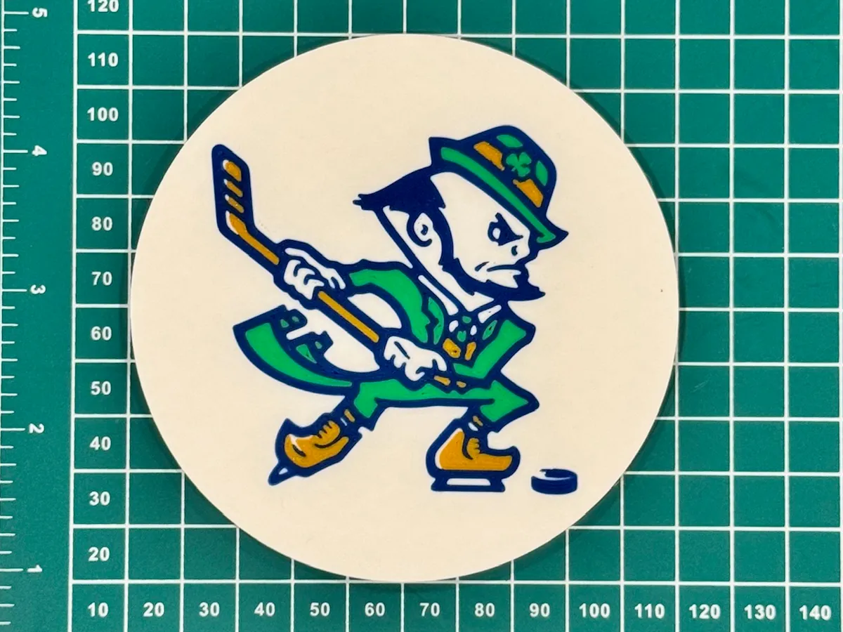 Notre Dame Hockey - 2025 logo - Free 3D Print Model - MakerWorld