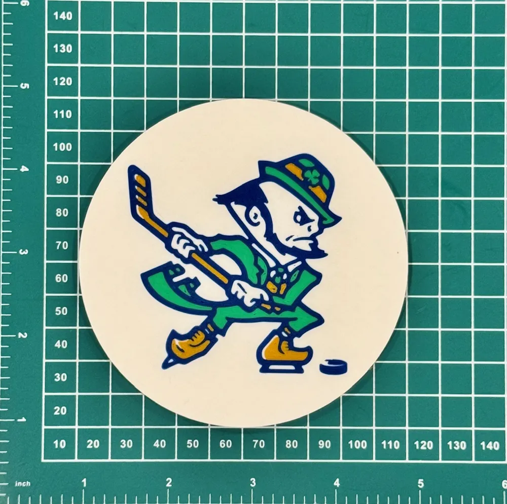 Notre Dame Hockey - 2025 logo - Free 3D Print Model - MakerWorld