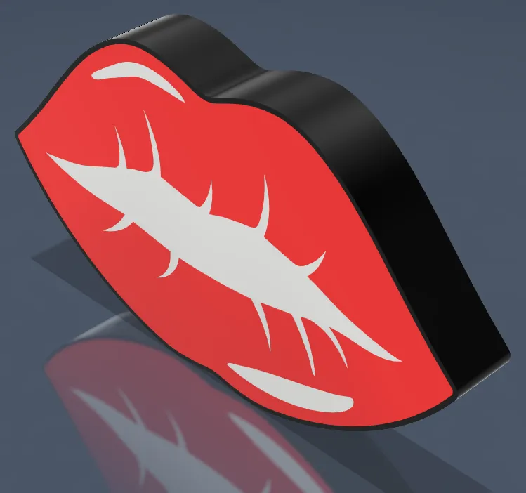 Lips LED Lamp by Atlast83 - MakerWorld