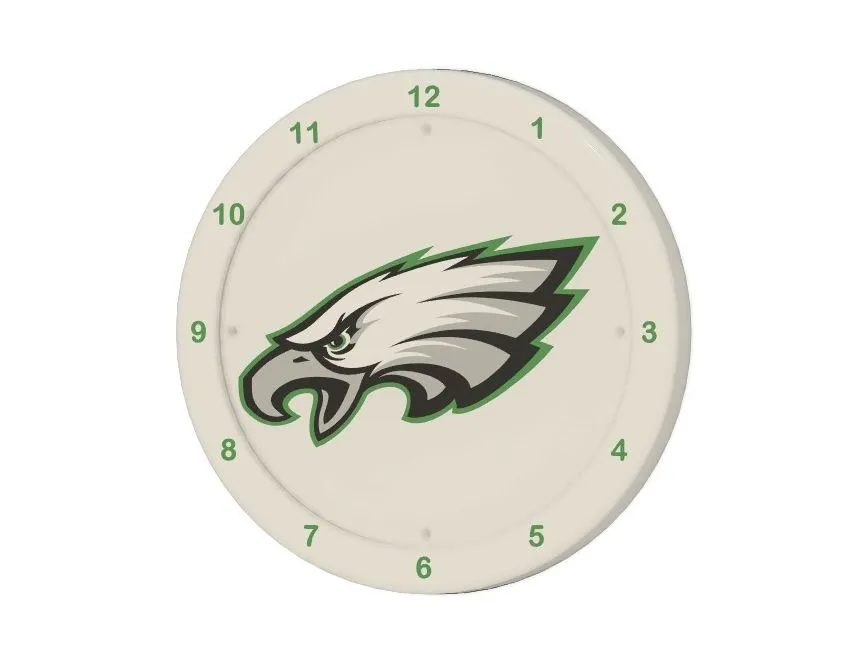 Philadelphia Eagles Clock Face by MadMax3D - MakerWorld