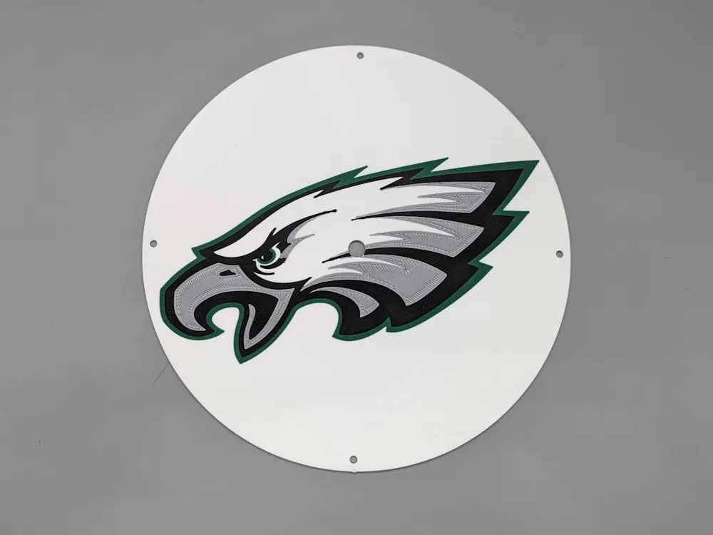 Philadelphia Eagles Clock Face by MadMax3D - MakerWorld