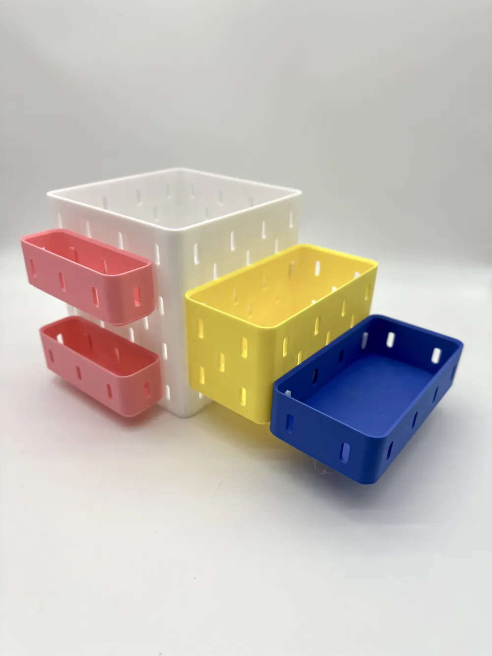 【ZQQ】IKEA SKADIS Pegboard Compatible Storage Box (24cm) Modular ...