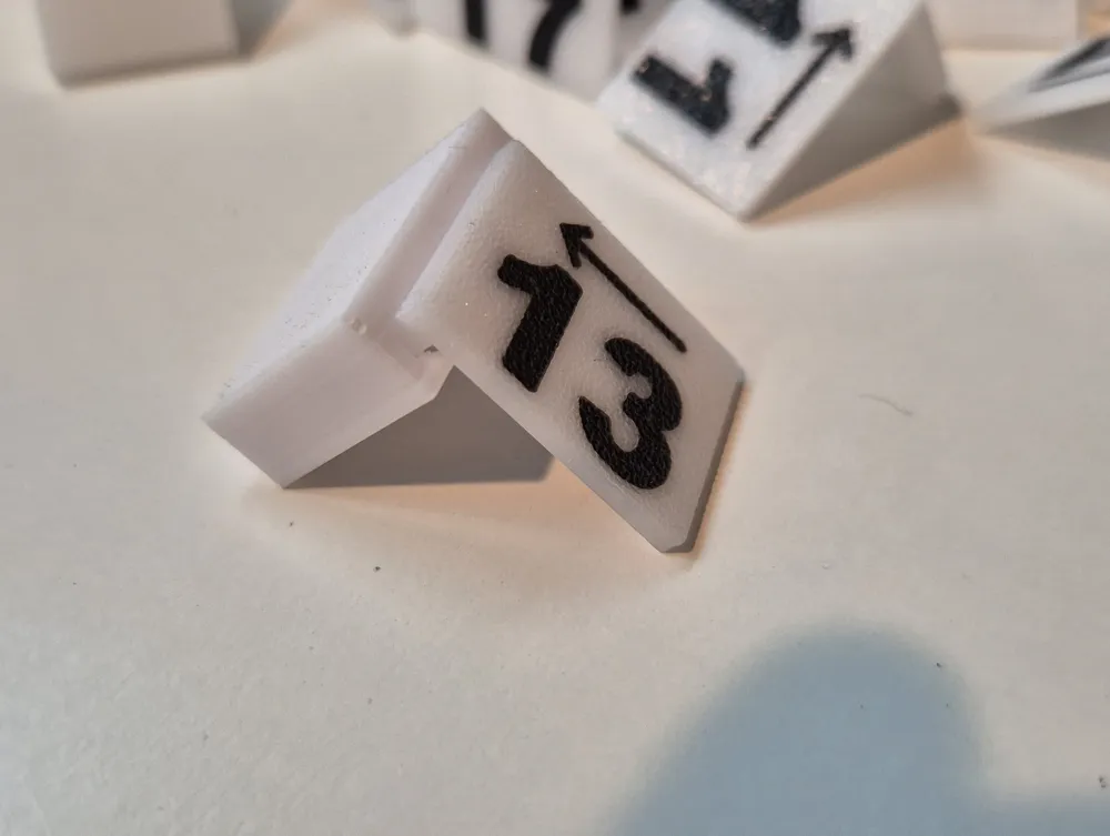Seat Number Tag with Holder - Free 3D Print Model - MakerWorld