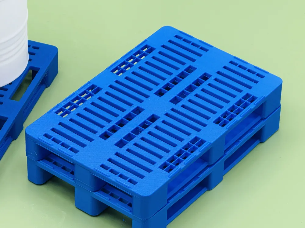 Euro-H1 Pallet (Hygiene Pallet) Scale 1/16 & 1/10 - Free 3D Print Model ...