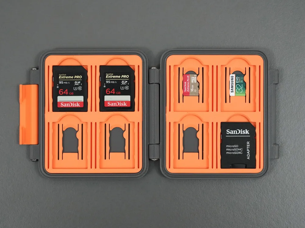 SD Card Case - SD & Micro SD - Free 3D Print Model - MakerWorld
