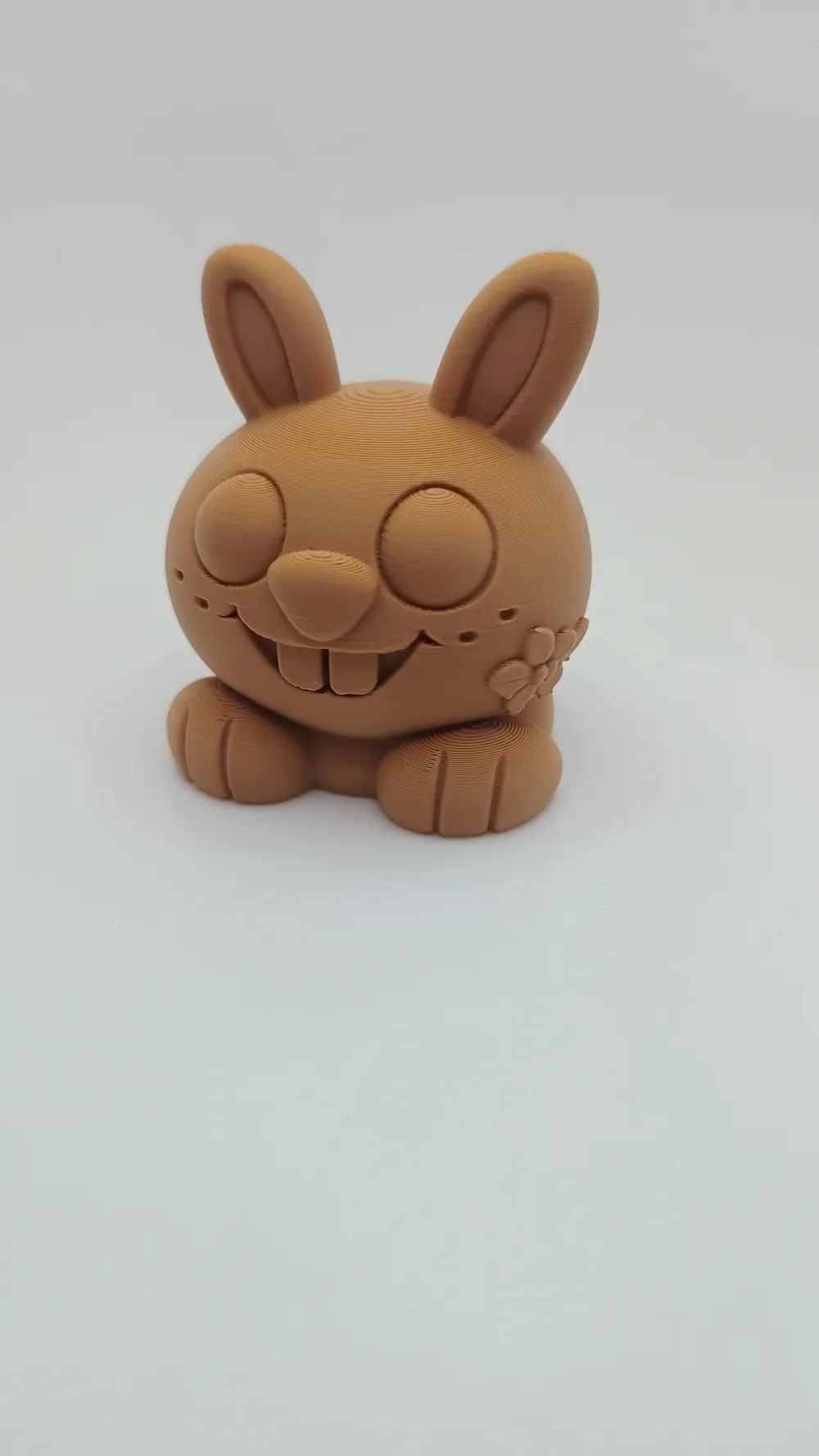Cuddly Bunny Cartoon Figure with Little Flowers - Free 3D Print Model ...