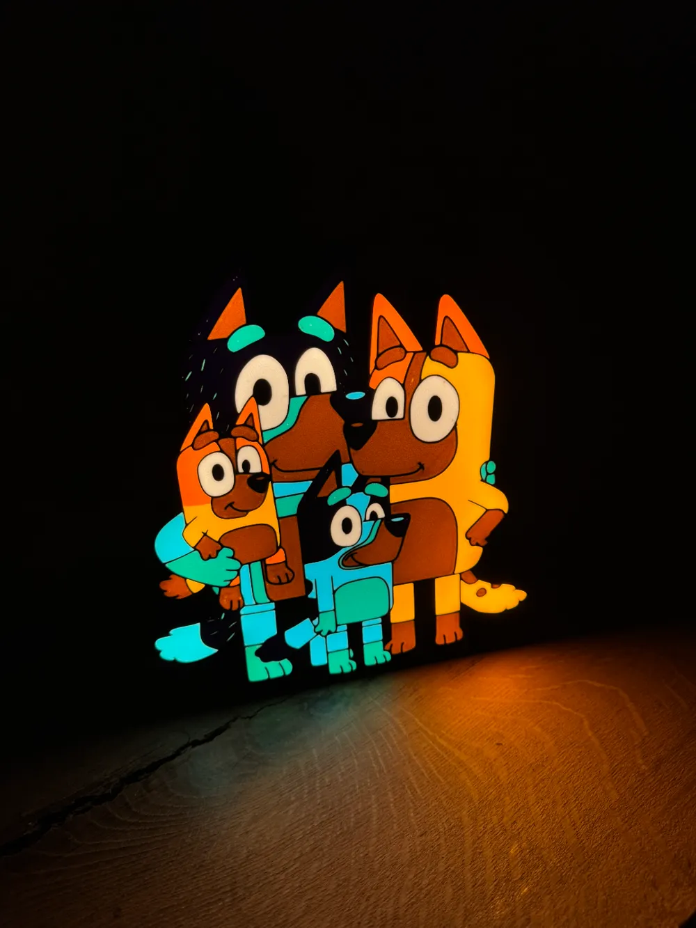Bluey Familie Lightbox by SOCKEN - MakerWorld