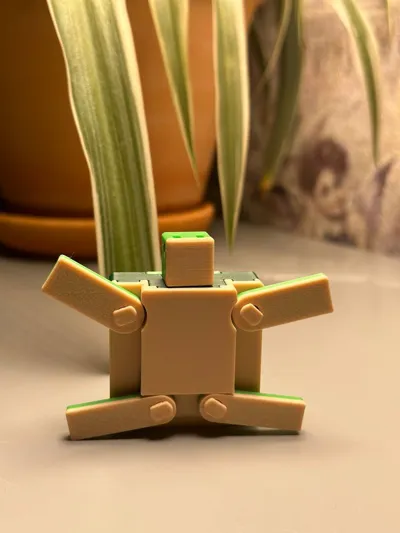 Minecraft Turtle Articulated by kirimba MakerWorld: Download Free 3D Models