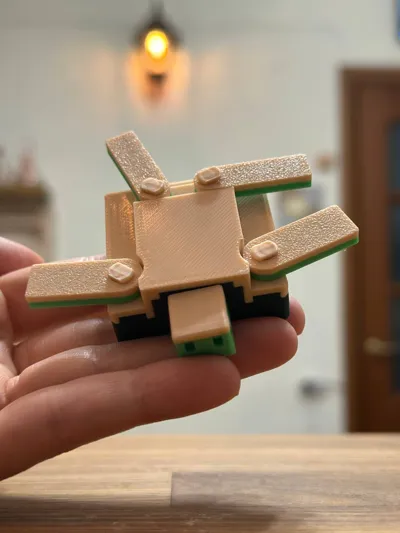 Minecraft Turtle Articulated by kirimba MakerWorld: Download Free 3D Models