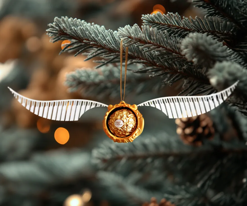 Golden Snitch Ornament Ferrero Rocher Holder by LeHa Design - MakerWorld