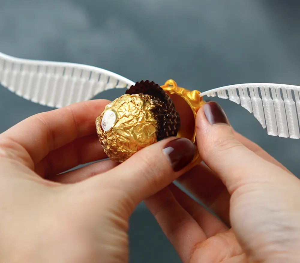 Golden Snitch Ornament Ferrero Rocher Holder by LeHa Design - MakerWorld