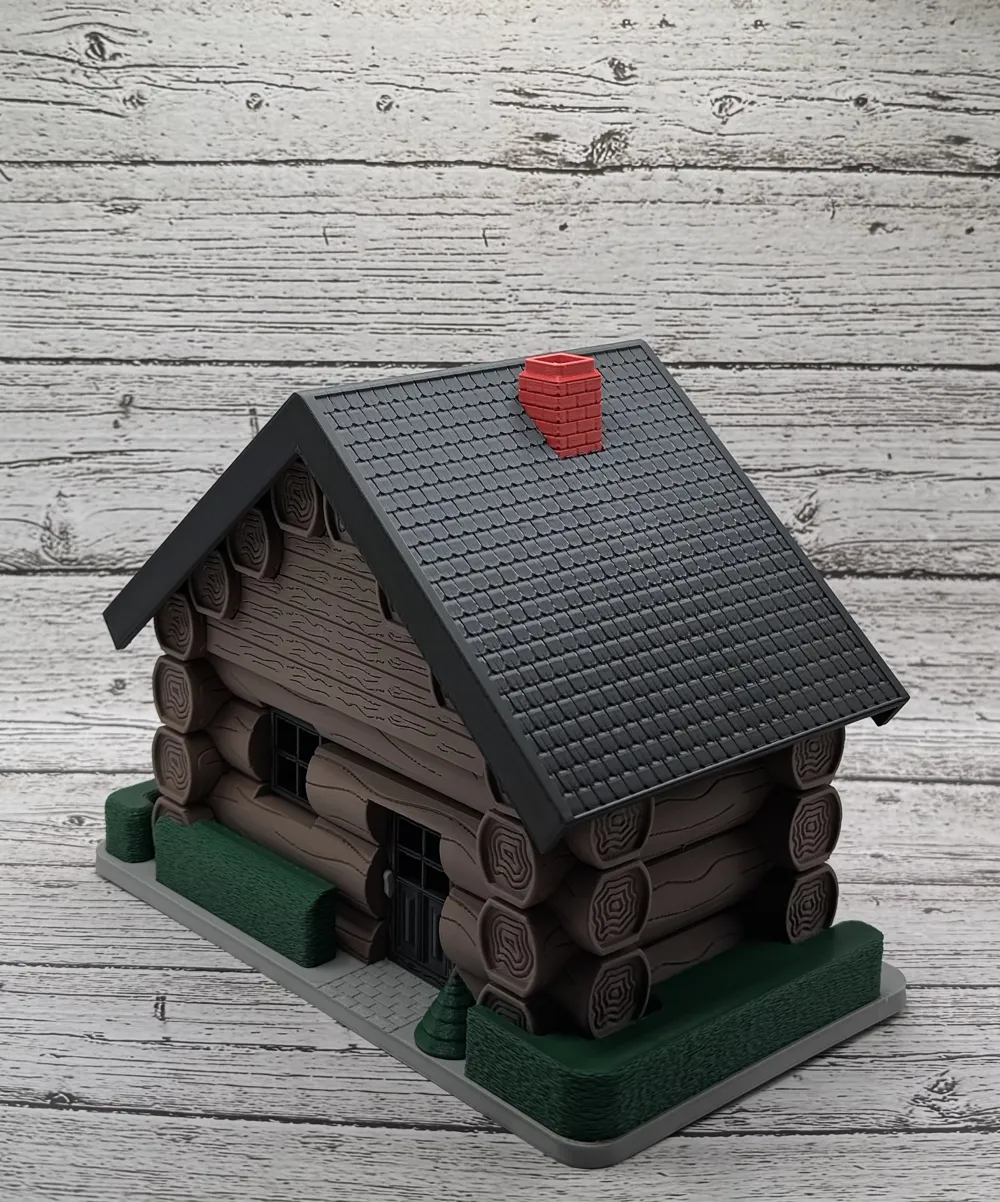 Log House - Free 3D Print Model - MakerWorld