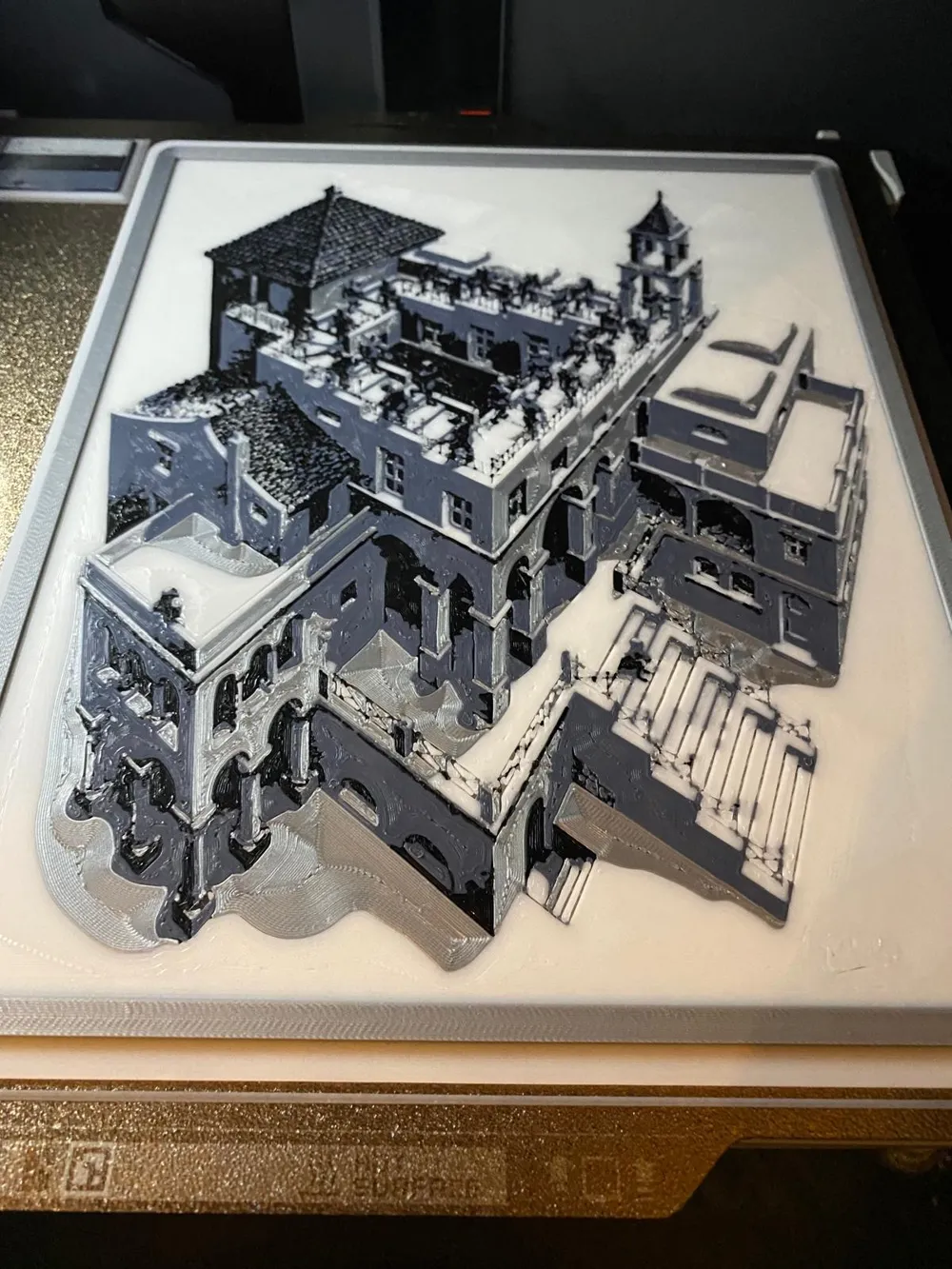 Escher / Ascending and Descending HueForge by Yaprak MakerWorld ...