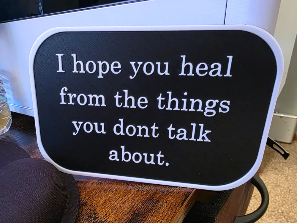 Inspirational Plaque - Free 3D Print Model - MakerWorld