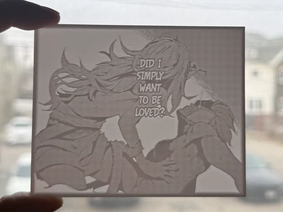 Manga Panel Lithophane - Tokyo Ghoul - Free 3D Print Model - MakerWorld
