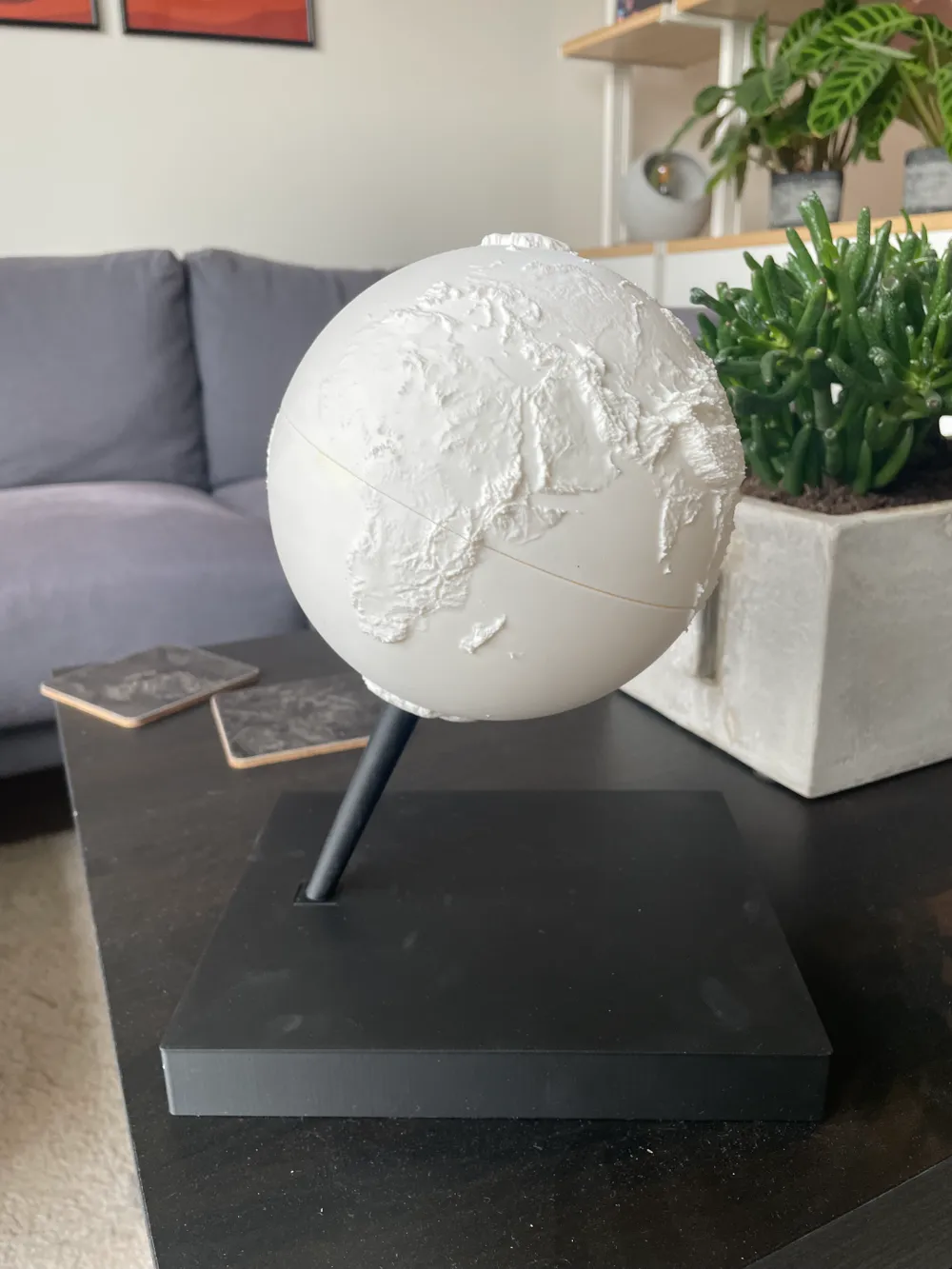 Topology globe of earth - Free 3D Print Model - MakerWorld