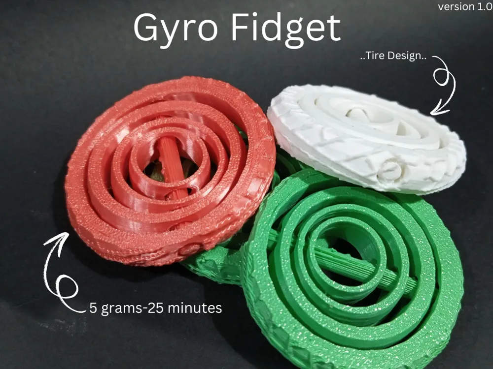Gyro Fidget - Print in Place by Patrick Prints - MakerWorld
