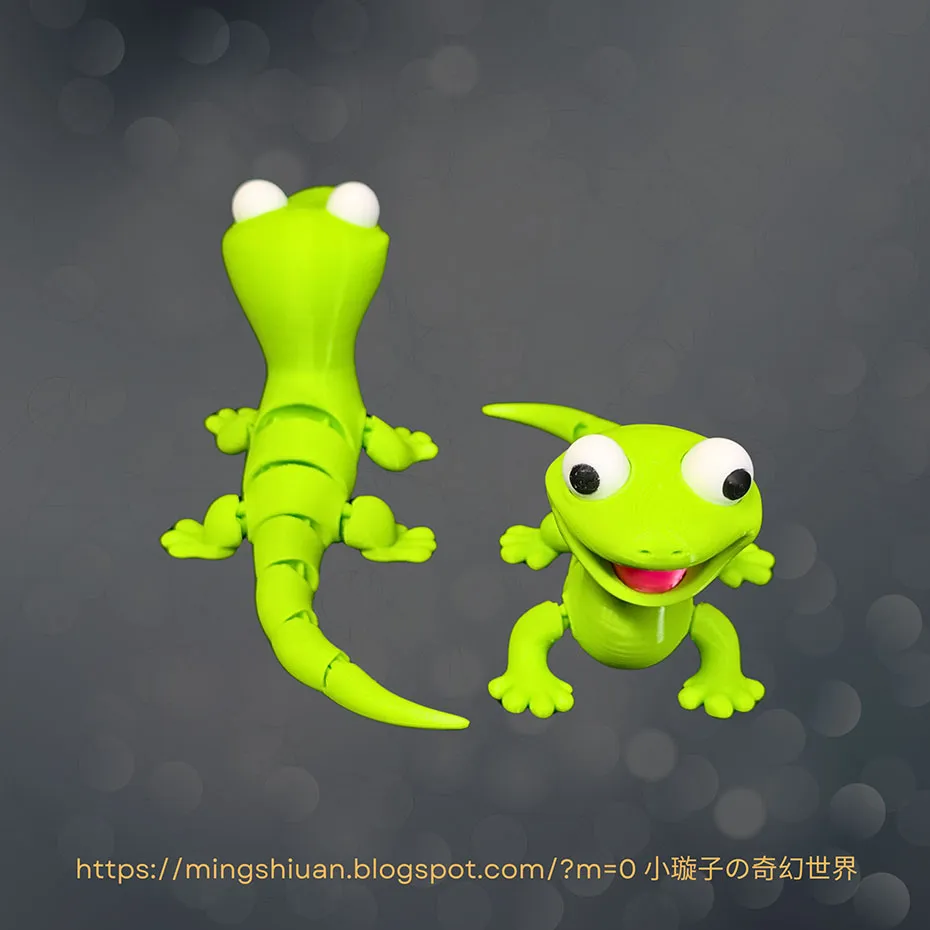 Articulated Happy Lizard Magnet - Free 3D Print Model - MakerWorld