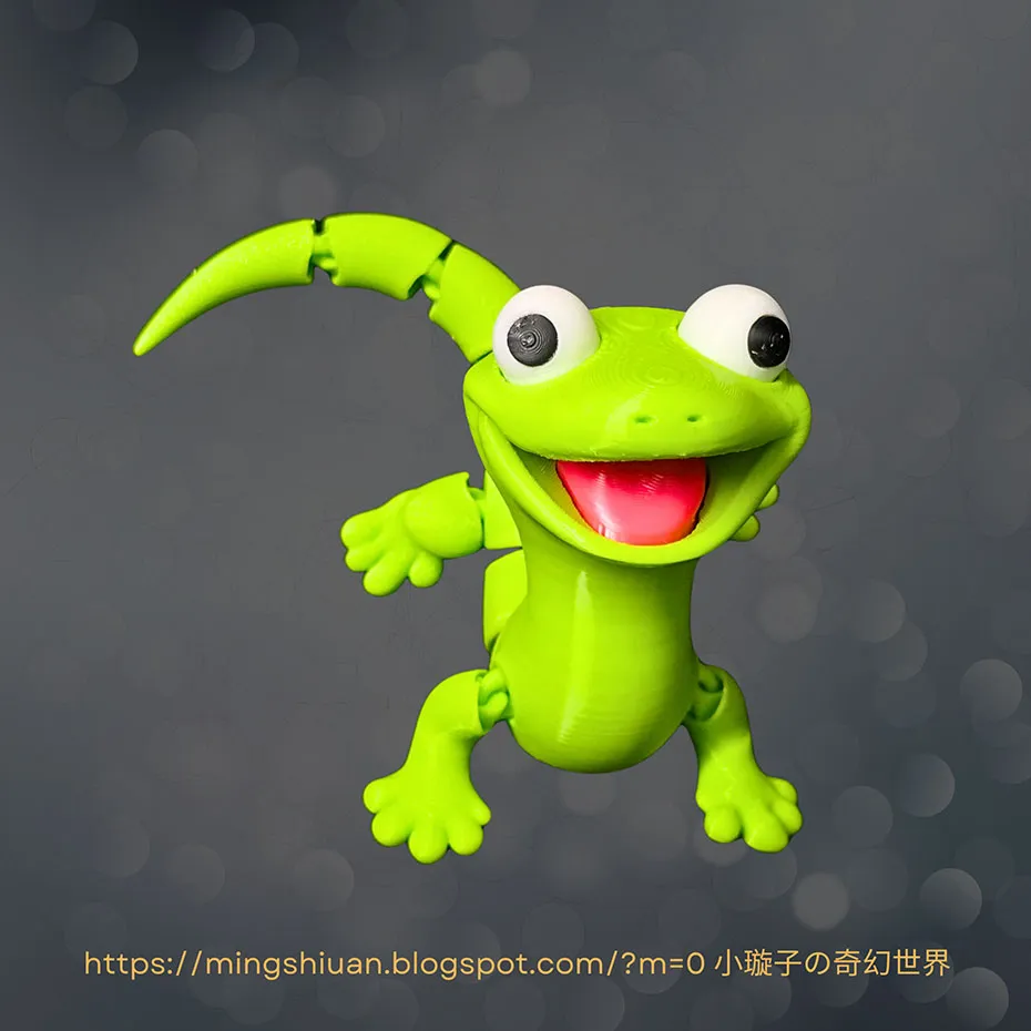 Articulated Happy Lizard Magnet - Free 3D Print Model - MakerWorld