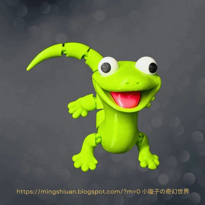 Articulated Happy Lizard Magnet - Free 3D Print Model - MakerWorld