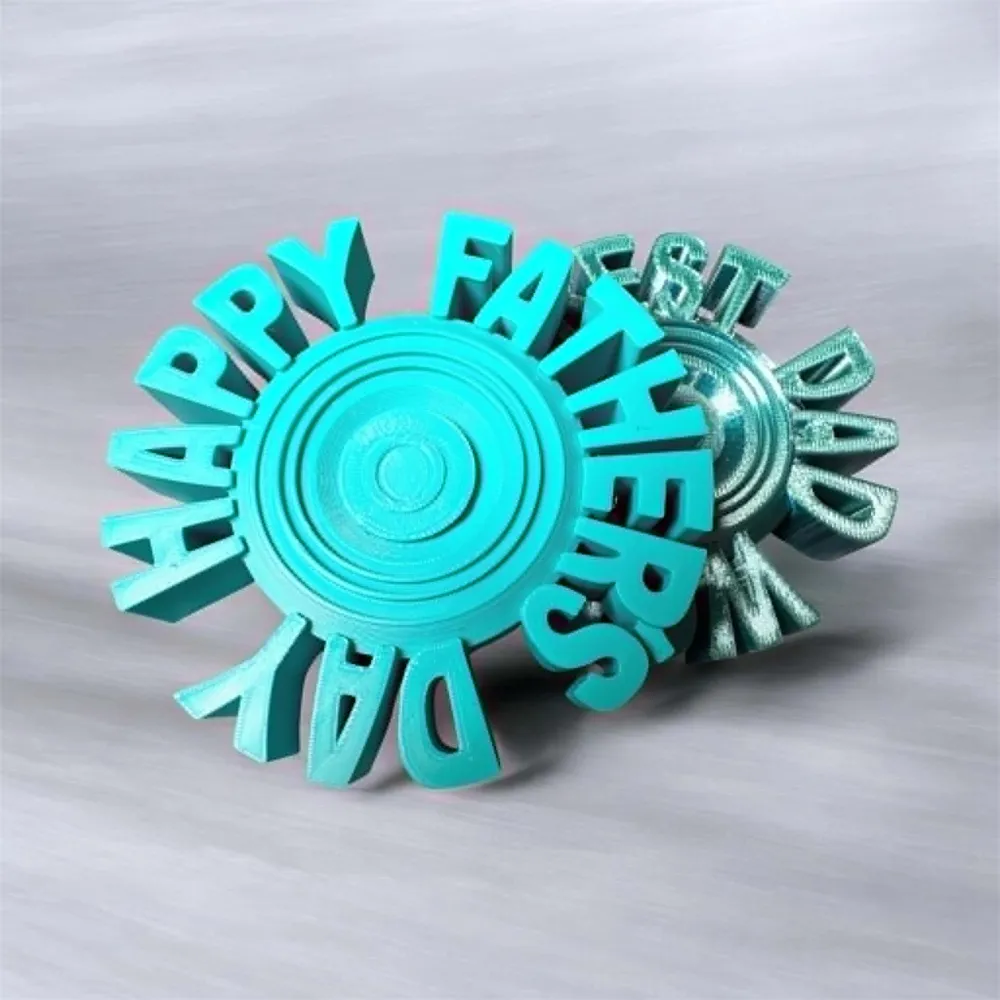Father's Day Fidget Spinners Free To Sell - Free 3D Print Model ...