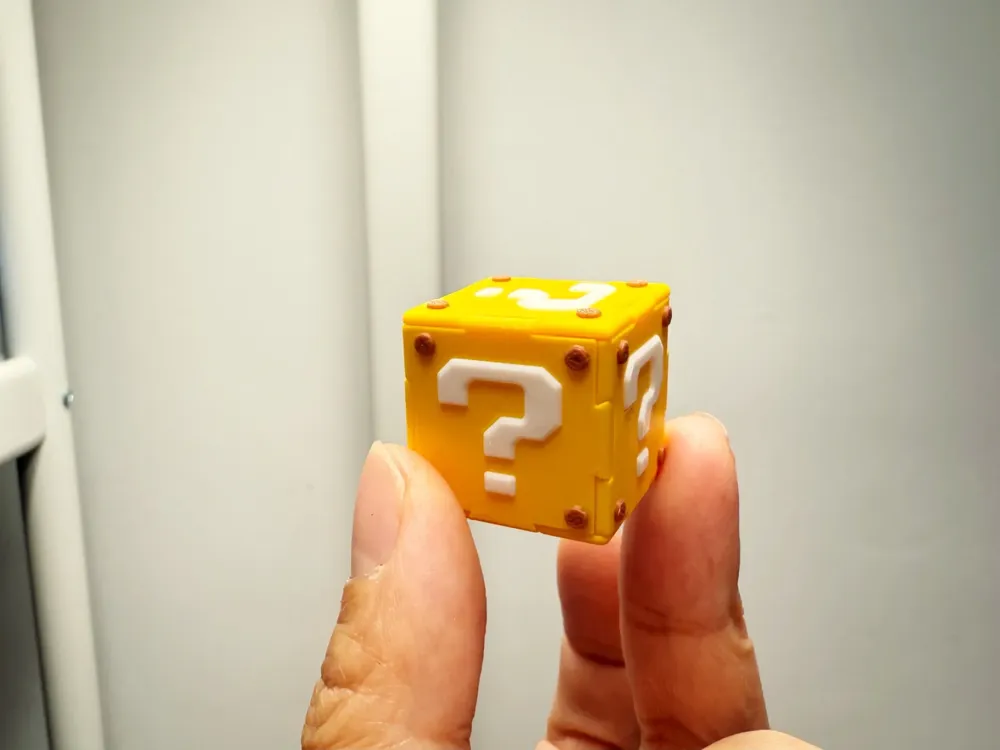 Minecraft Mario World, question mark block necklace pendant, keychain ...