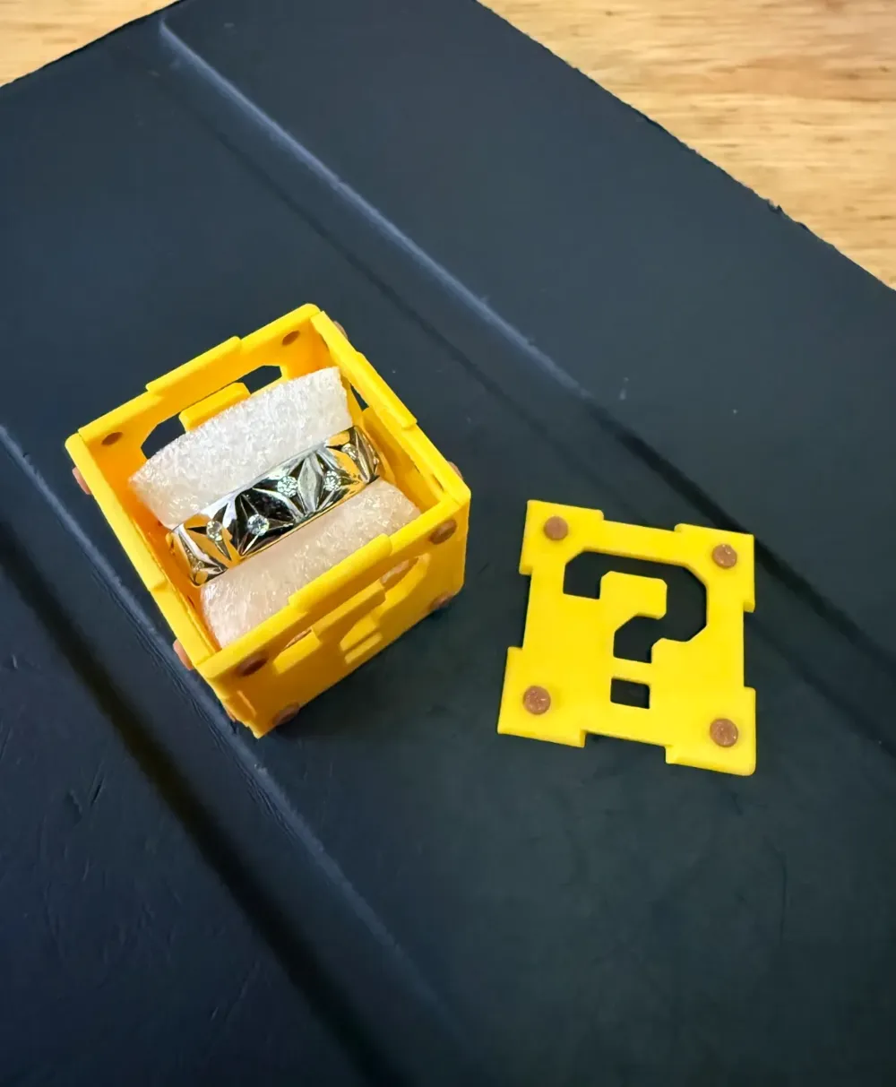 Minecraft Mario World, question mark block necklace pendant, keychain ...