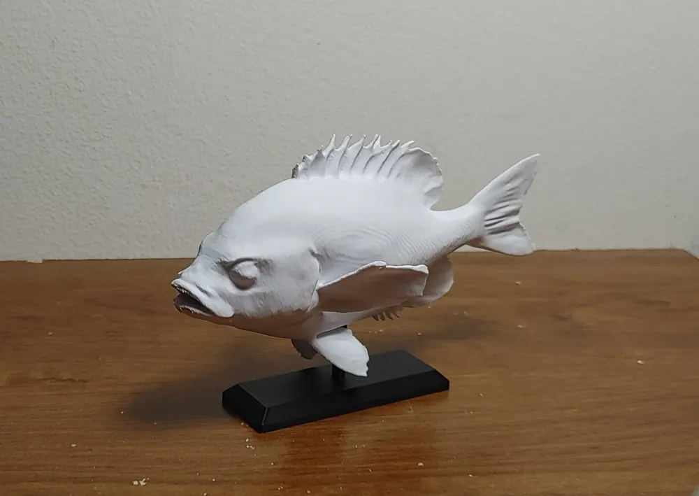 Bluegill Fish Mount - Free 3D Print Model - MakerWorld