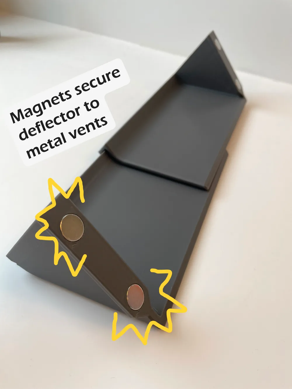 Air Vent Deflector | Adjustable & Magnetic - Free 3D Print Model ...