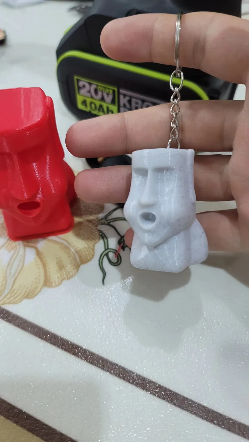 Mini Easter Island Moai keychain (no support) by Dukehuang - MakerWorld