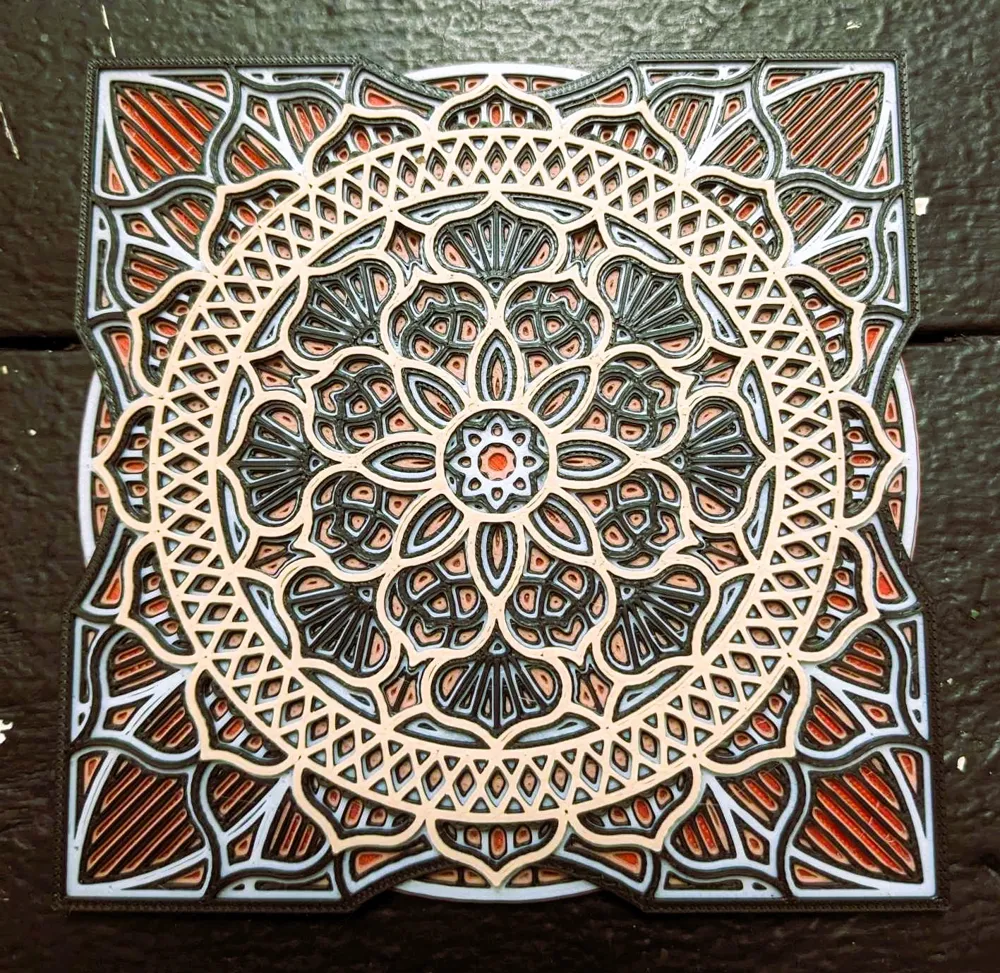 Squared Mandala by Just_Josh - MakerWorld