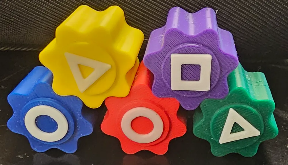Squid Games Gonggi with base - Free 3D Print Model - MakerWorld