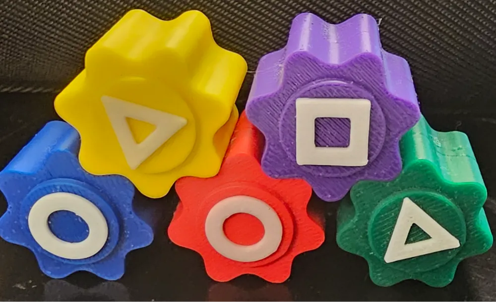 Squid Games Gonggi with base by Saganaki3d - MakerWorld